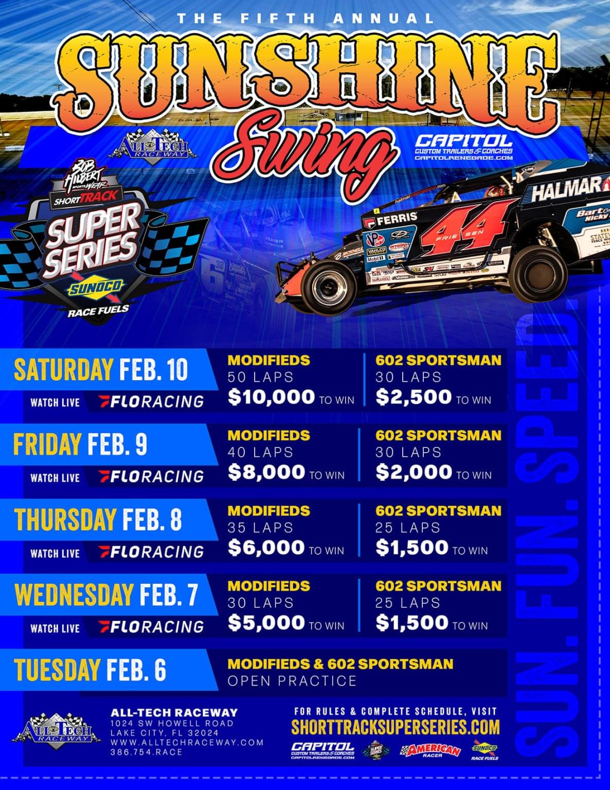 STSS Race Day at All-Tech: ‘Sunshine Swing’ Storylines, Stars ...